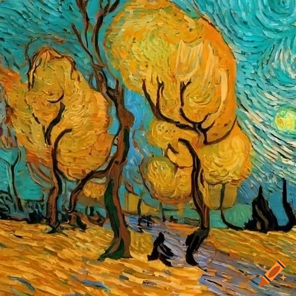 Trees van gogh