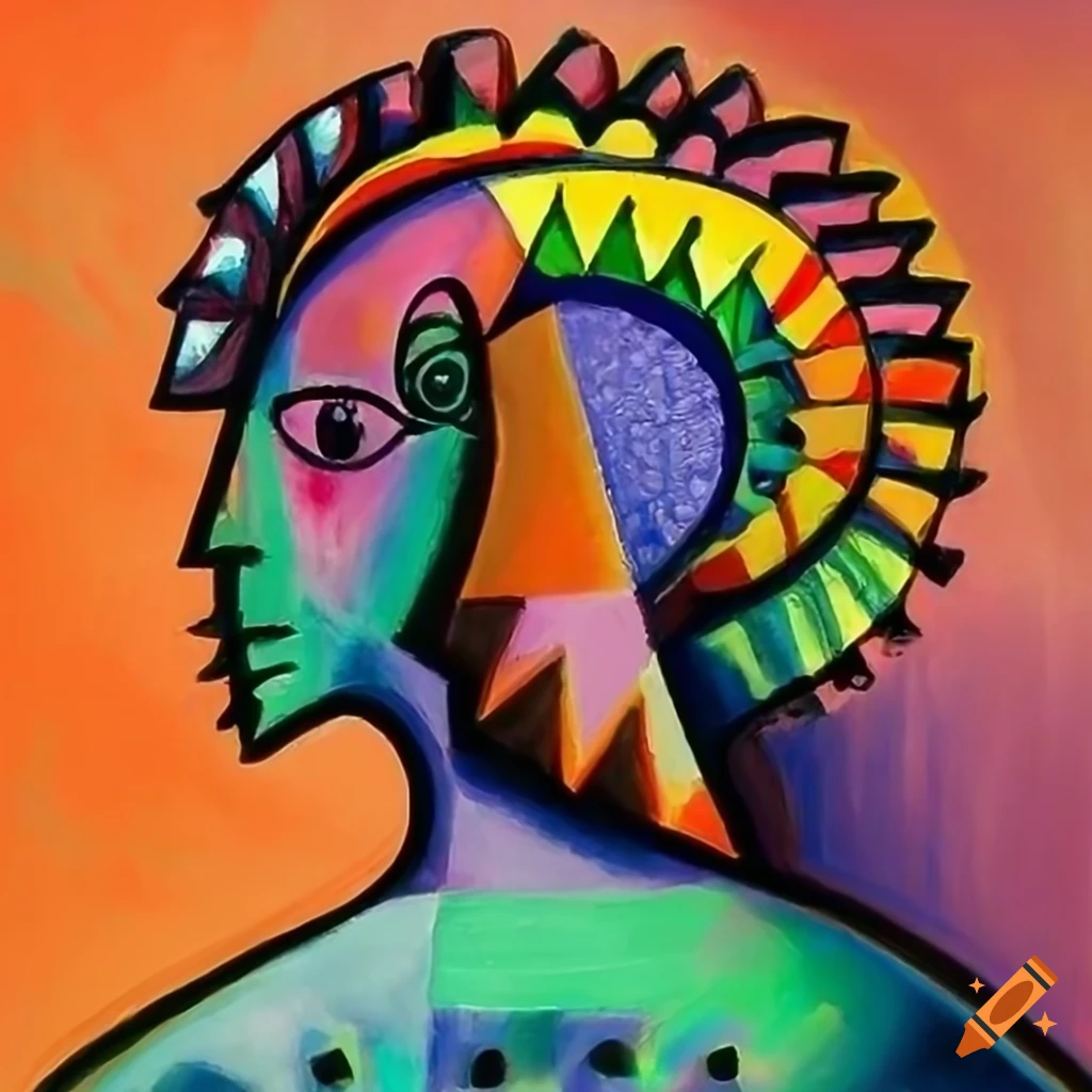 In this captivating artwork, the collision of two contrasting artistic ...