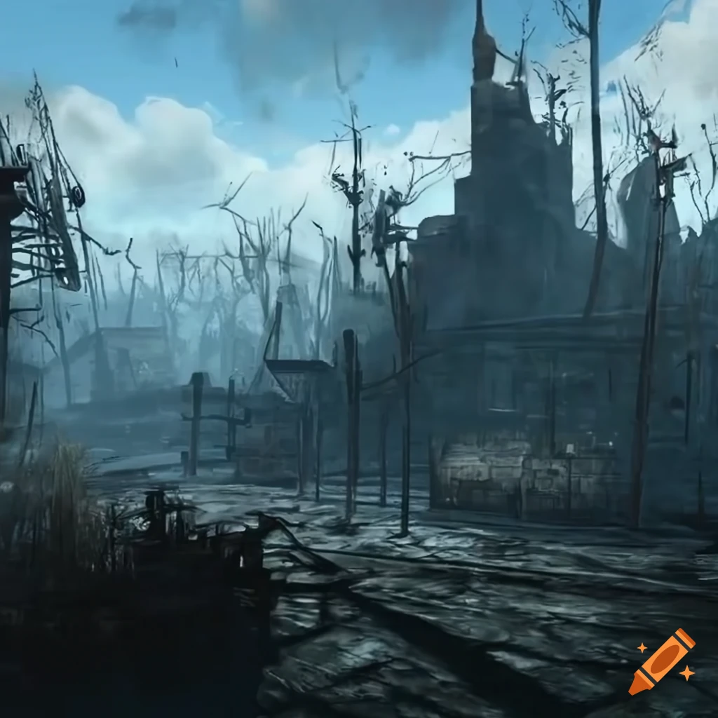 Paysage fallout 4 on Craiyon