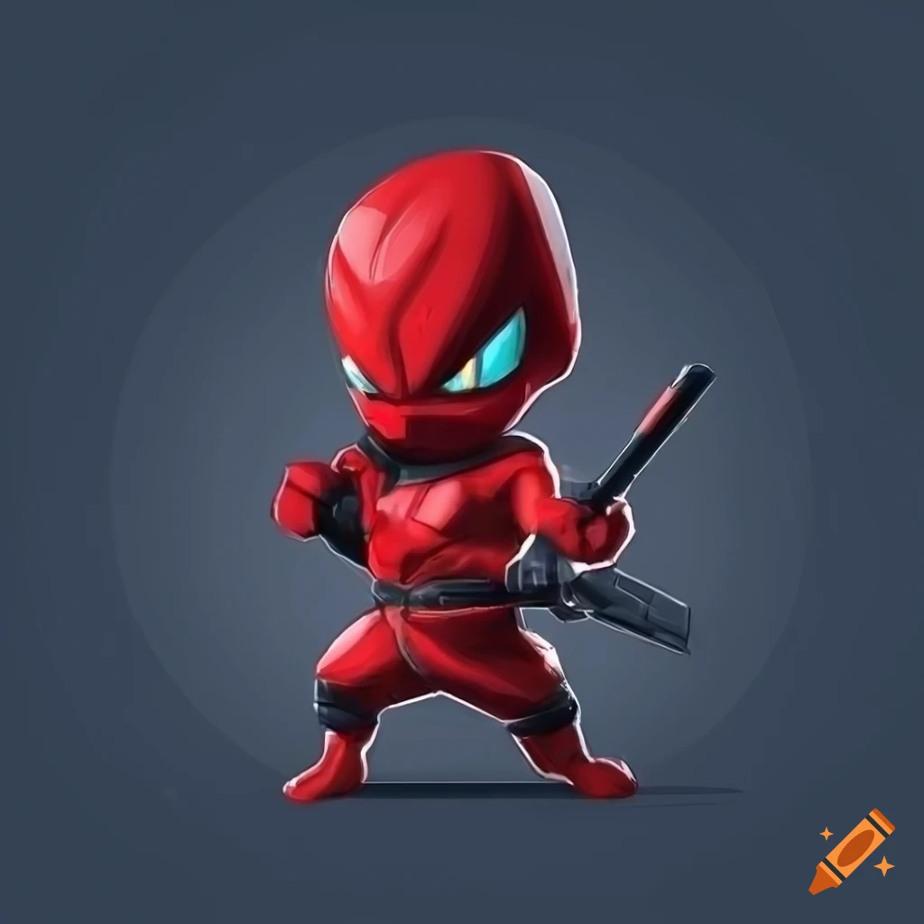 Red ninja bunny