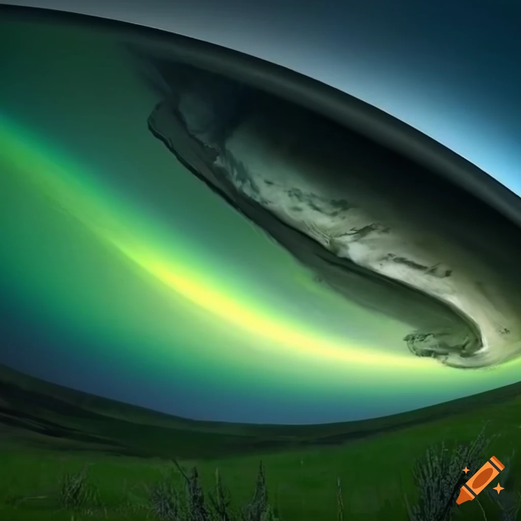 Hyper realistic alien landscape