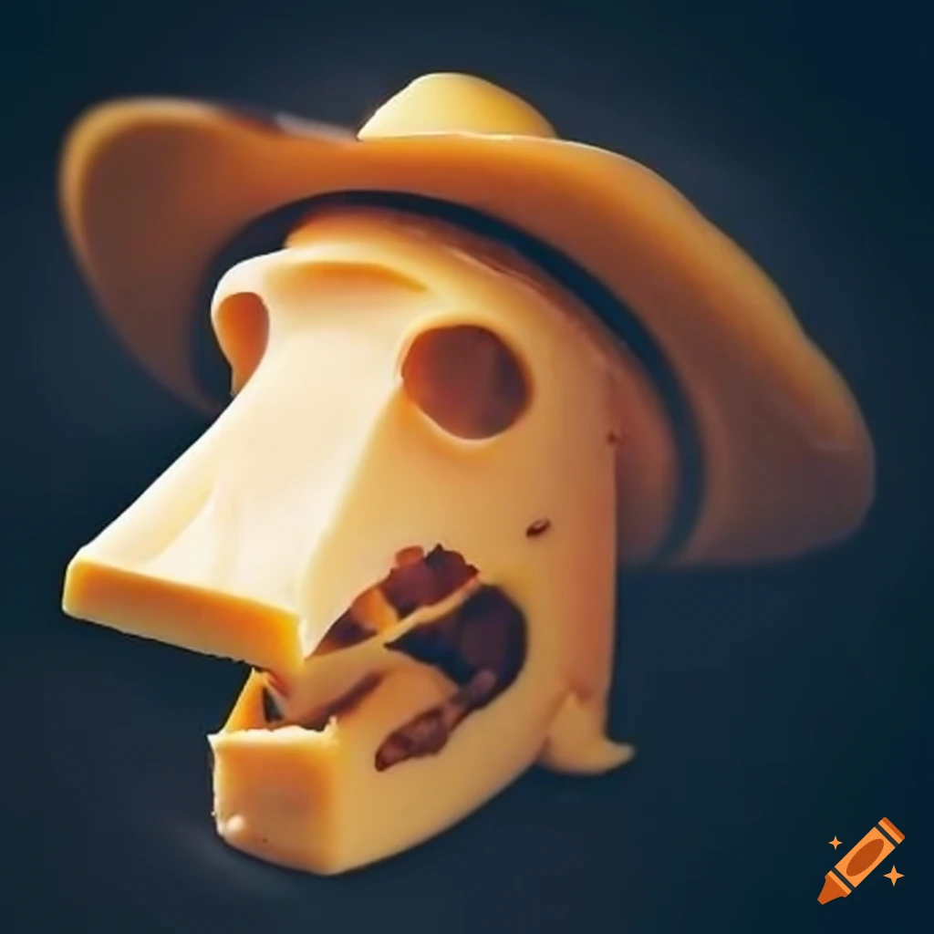 Western cowboy cheese head on Craiyon