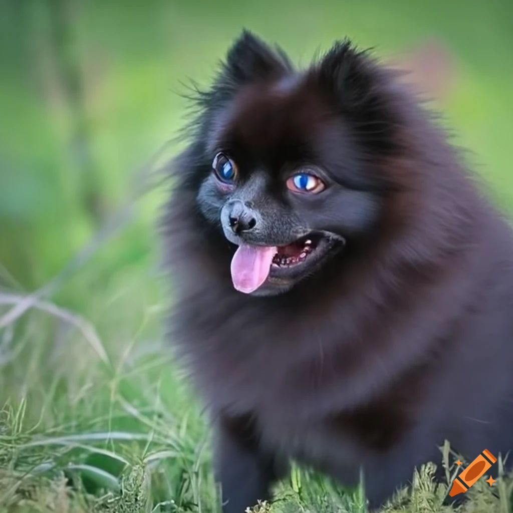 Spitz noir on Craiyon