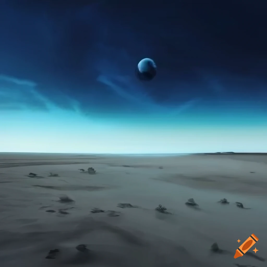 Hyper realistic alien landscape on Craiyon