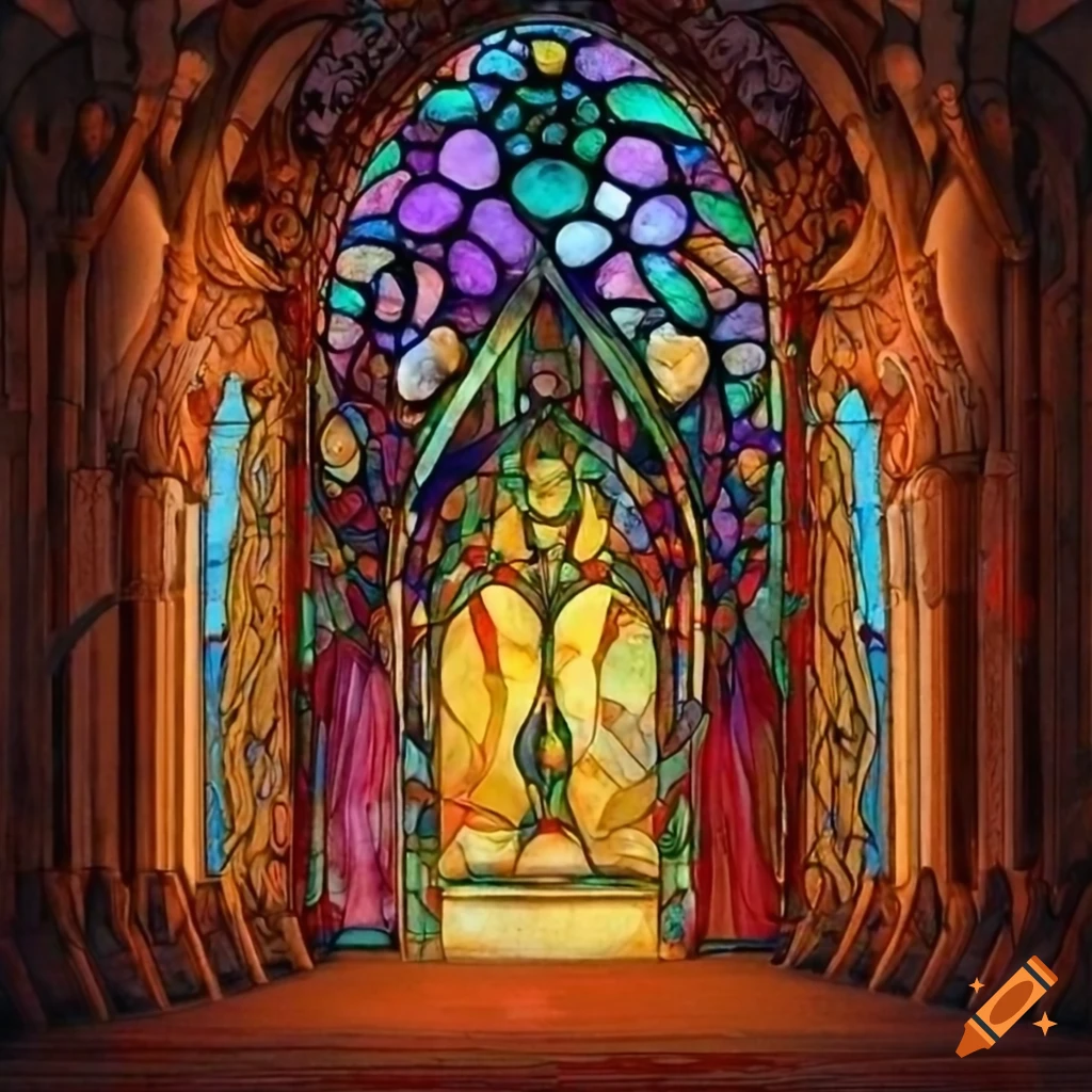 Stained glass on Craiyon