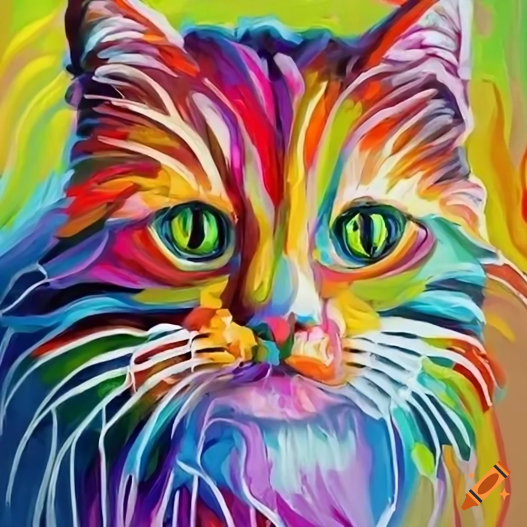 Cat rainbow lines