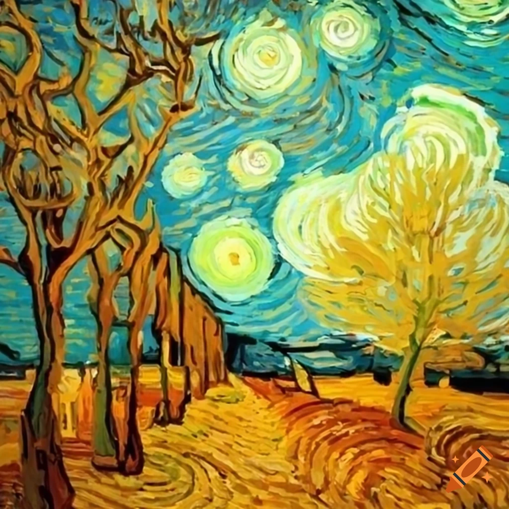 Trees van gogh