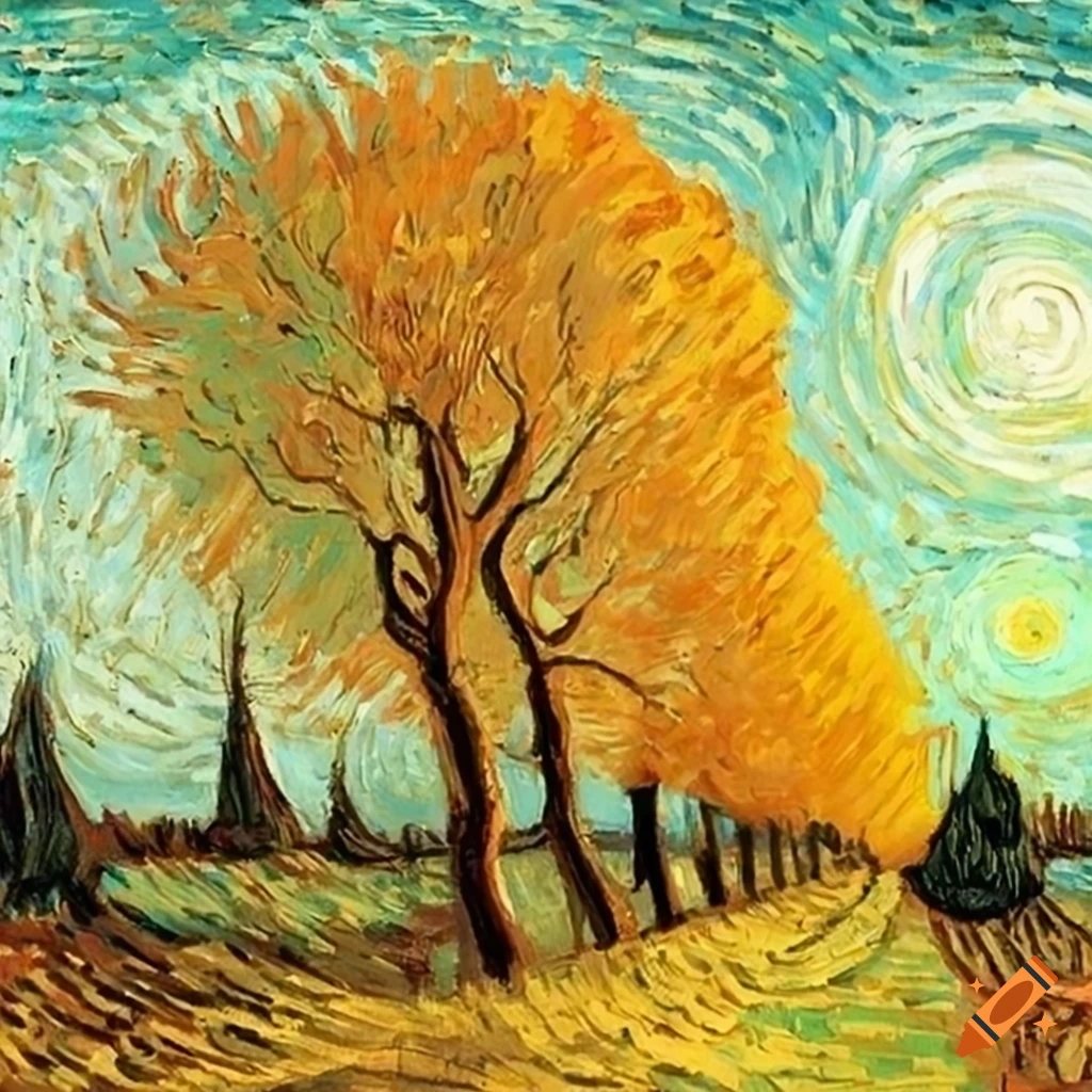 Trees van gogh