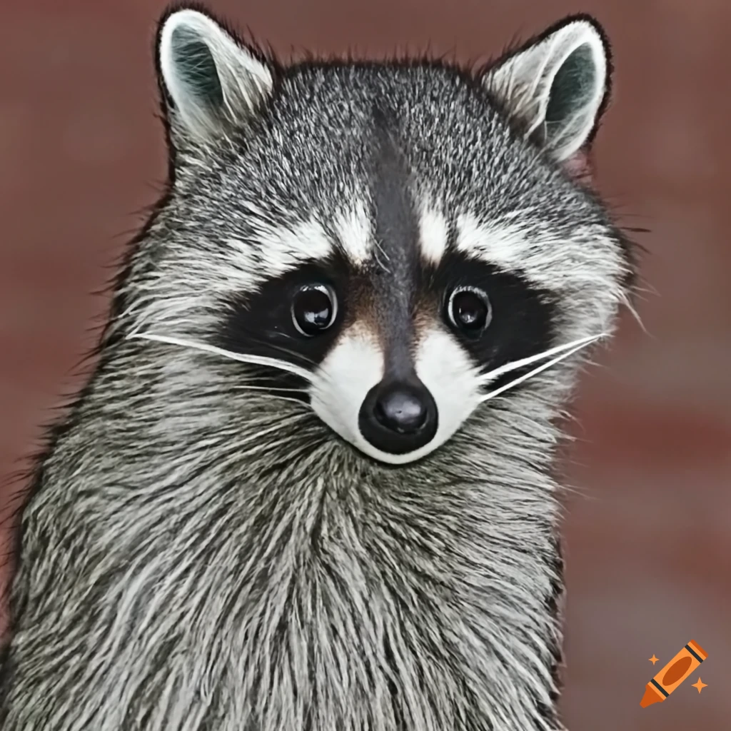A crying raccoon