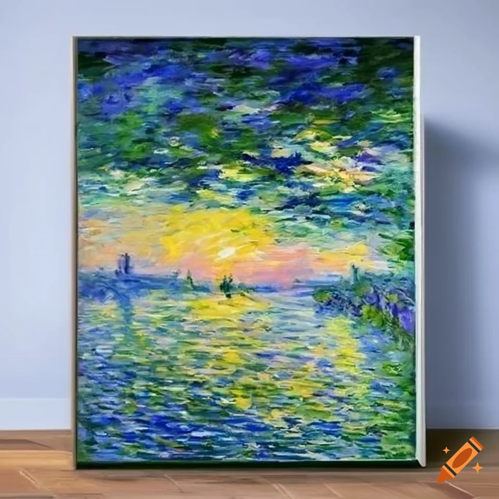 Claud monet style painting on Craiyon