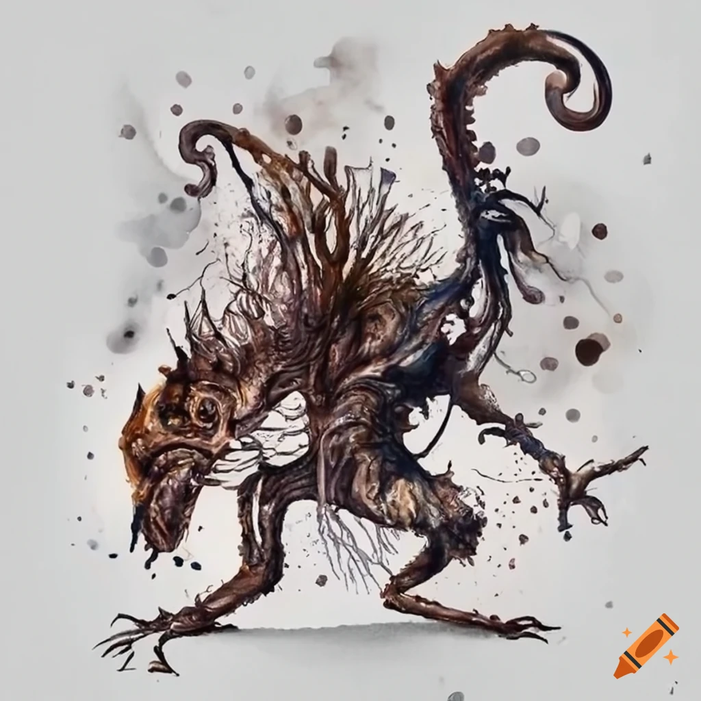 Metal creature with tendrils