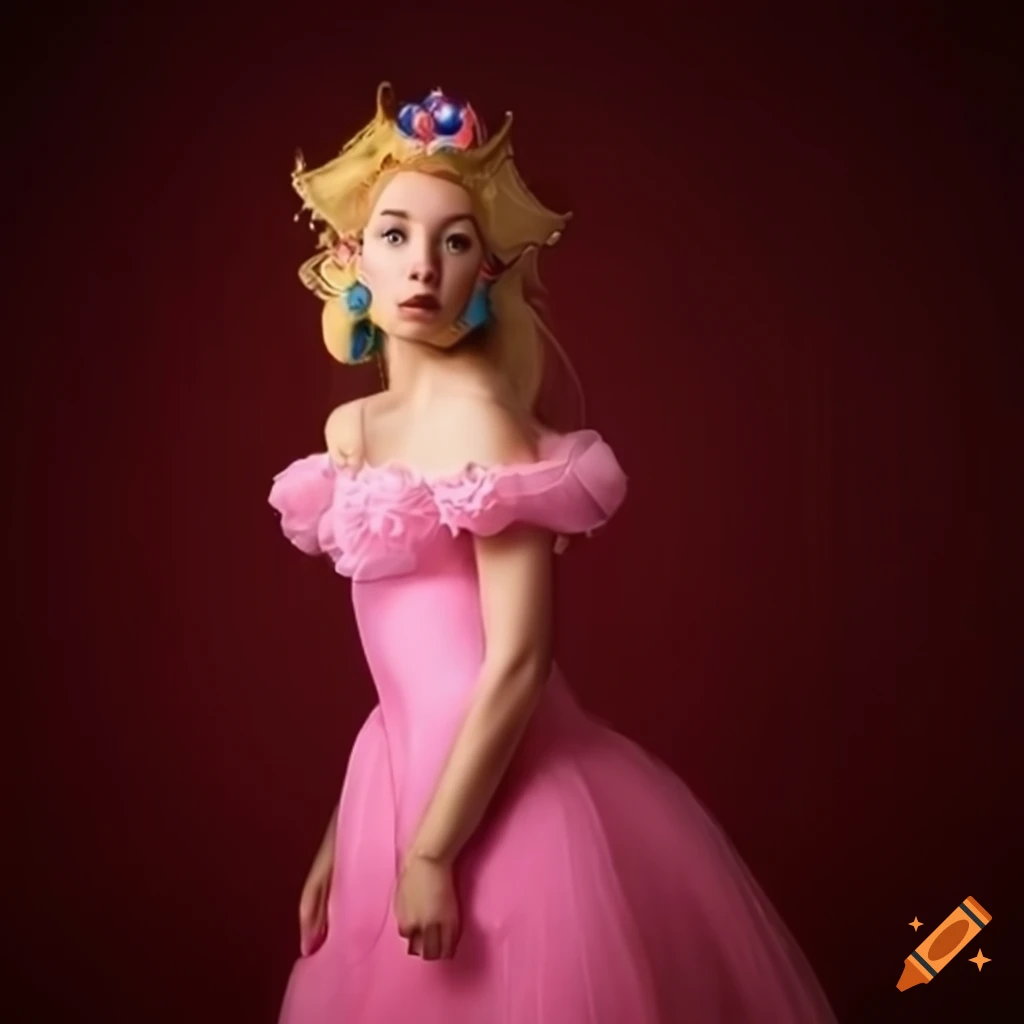 Realistic princess peach on Craiyon