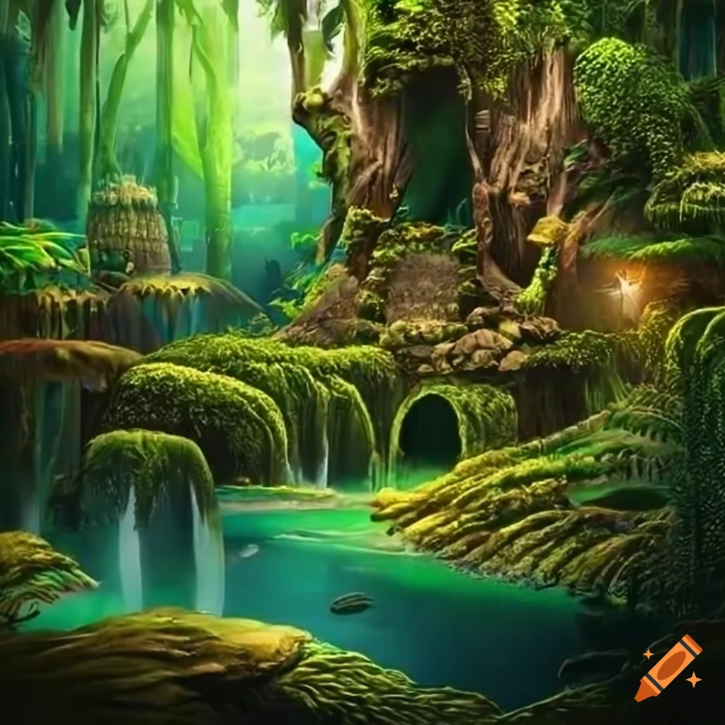 Fantasy rainforest