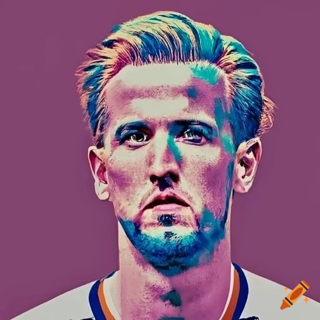 Harry kane andy warhol style on Craiyon