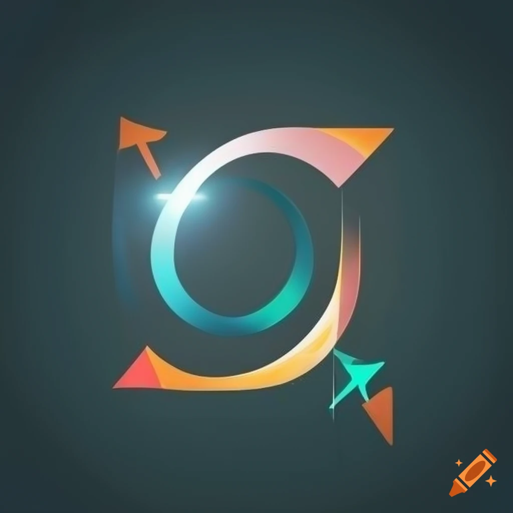 Logo for tjg design studio with abstract shapes and bold font