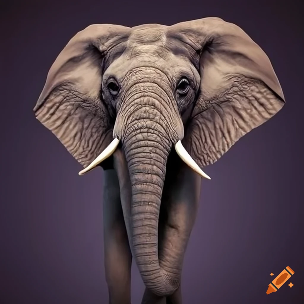 King elephant on Craiyon