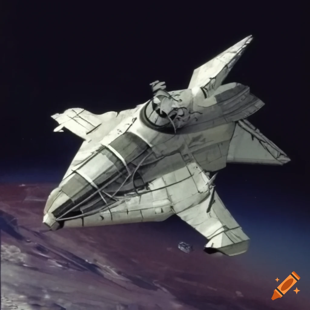 Trade federation cargo spaceship, chris foss on Craiyon