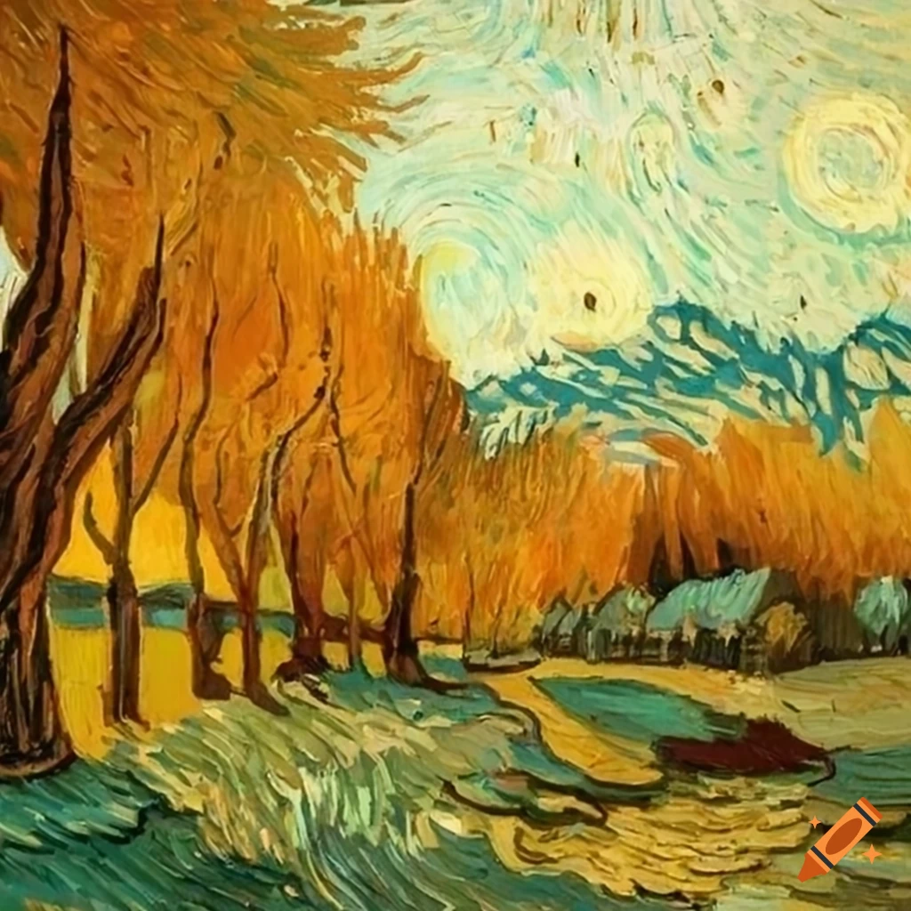Trees van gogh