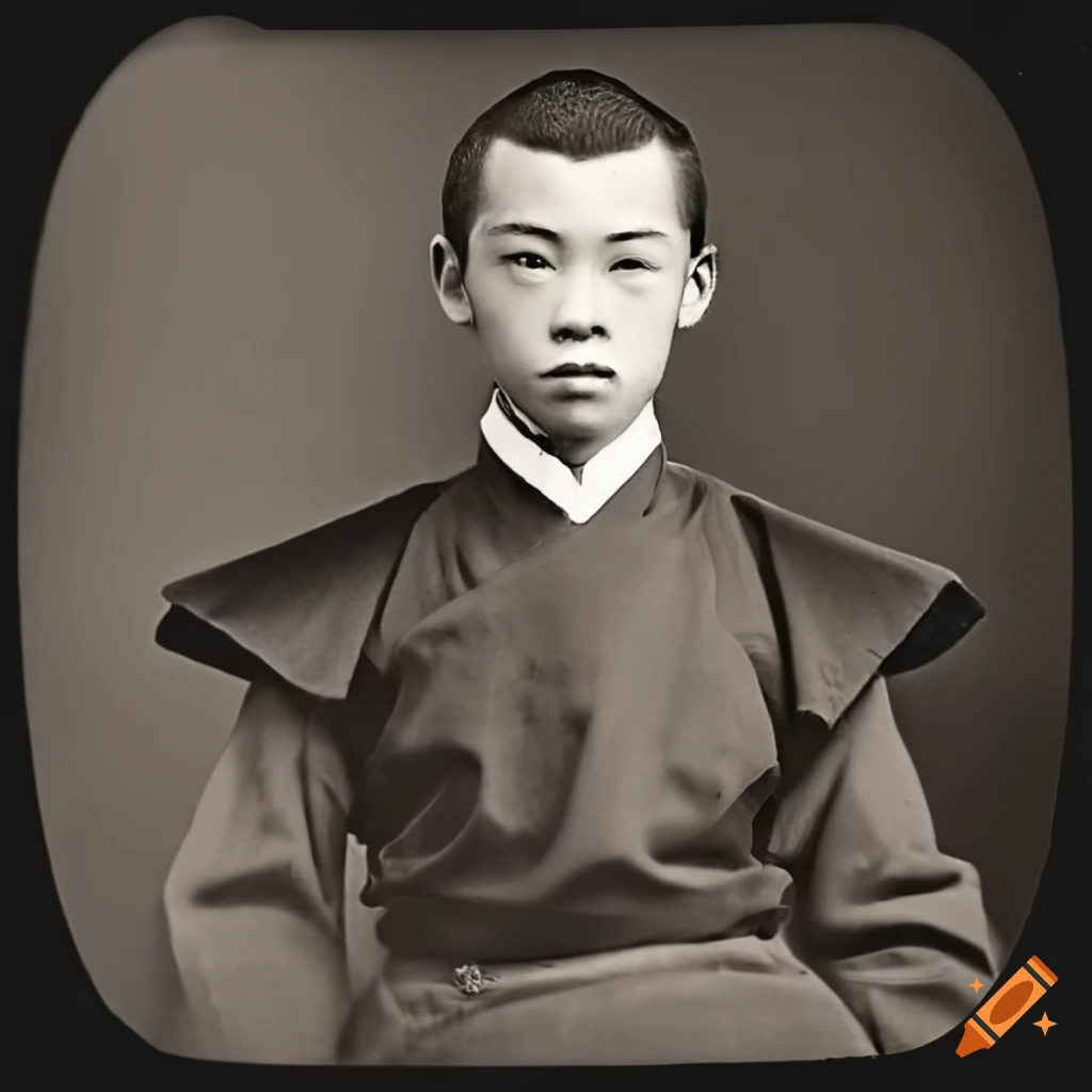 Photo of prince zuko from avatar, top knot 1850s Calotype, black and ...