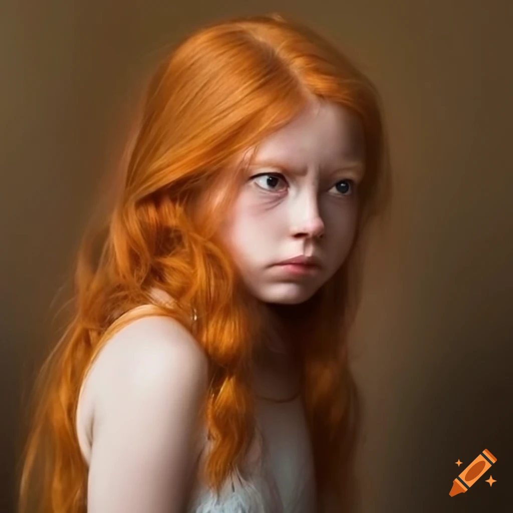 Sad ginger girl