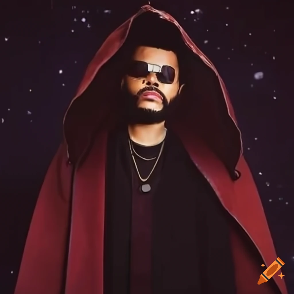 Imagine The Weeknd as a mystical wizard who conjures music through his ...