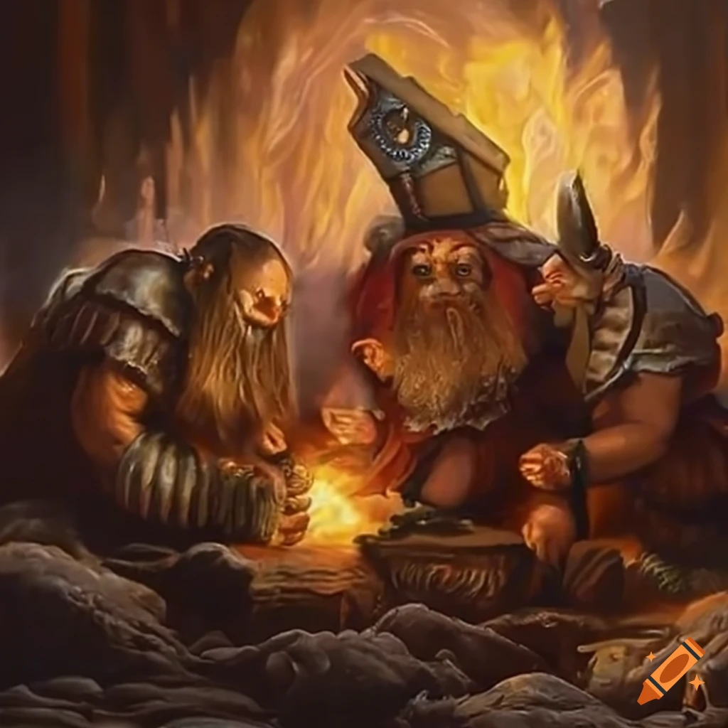 Dwarfs mining magic dust