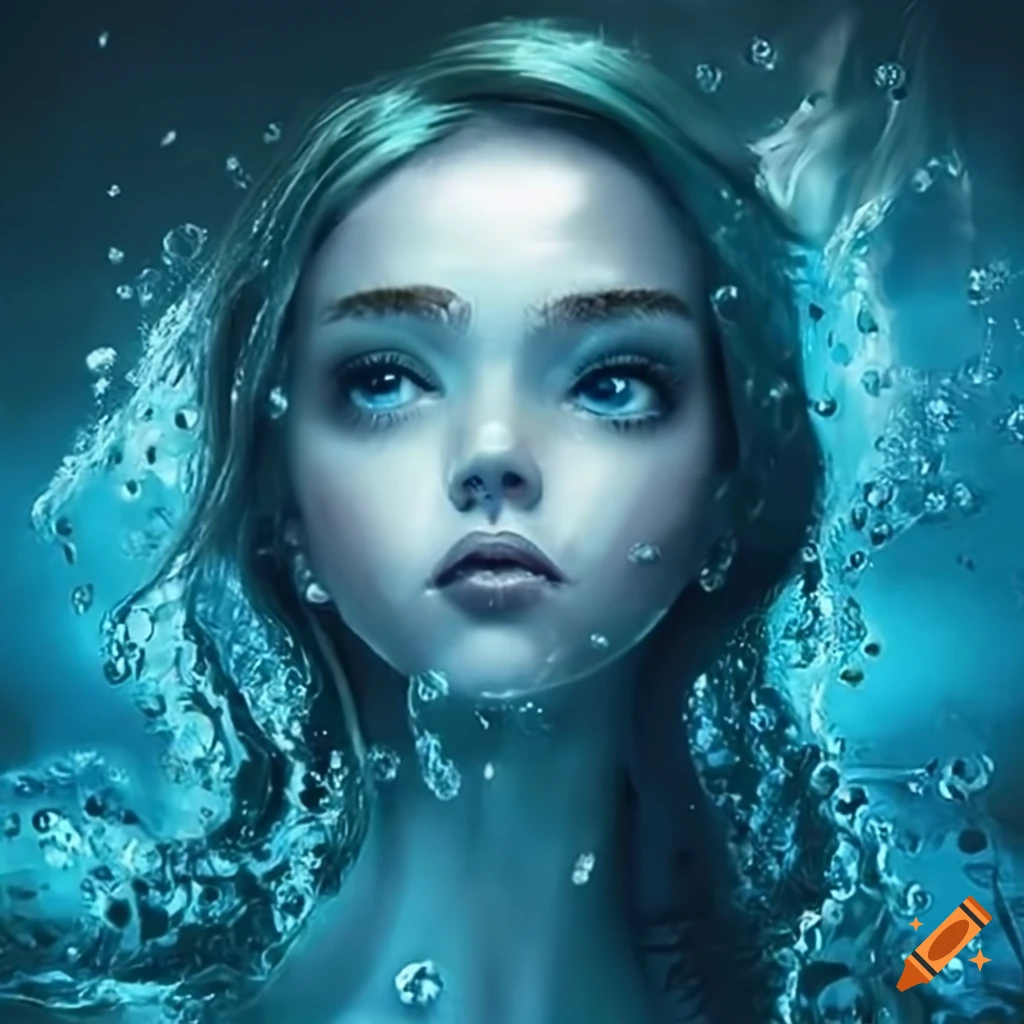 Water girl on Craiyon