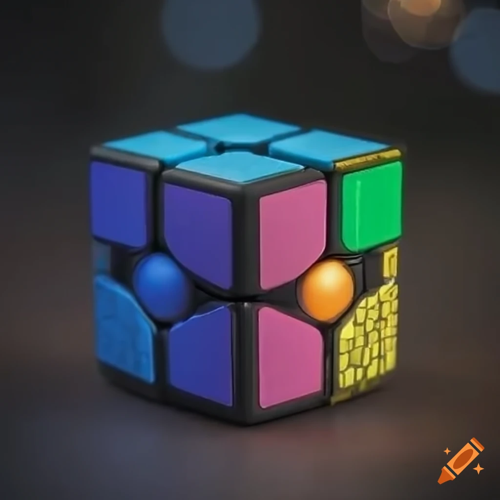 Cyberpunk rubix cube on Craiyon