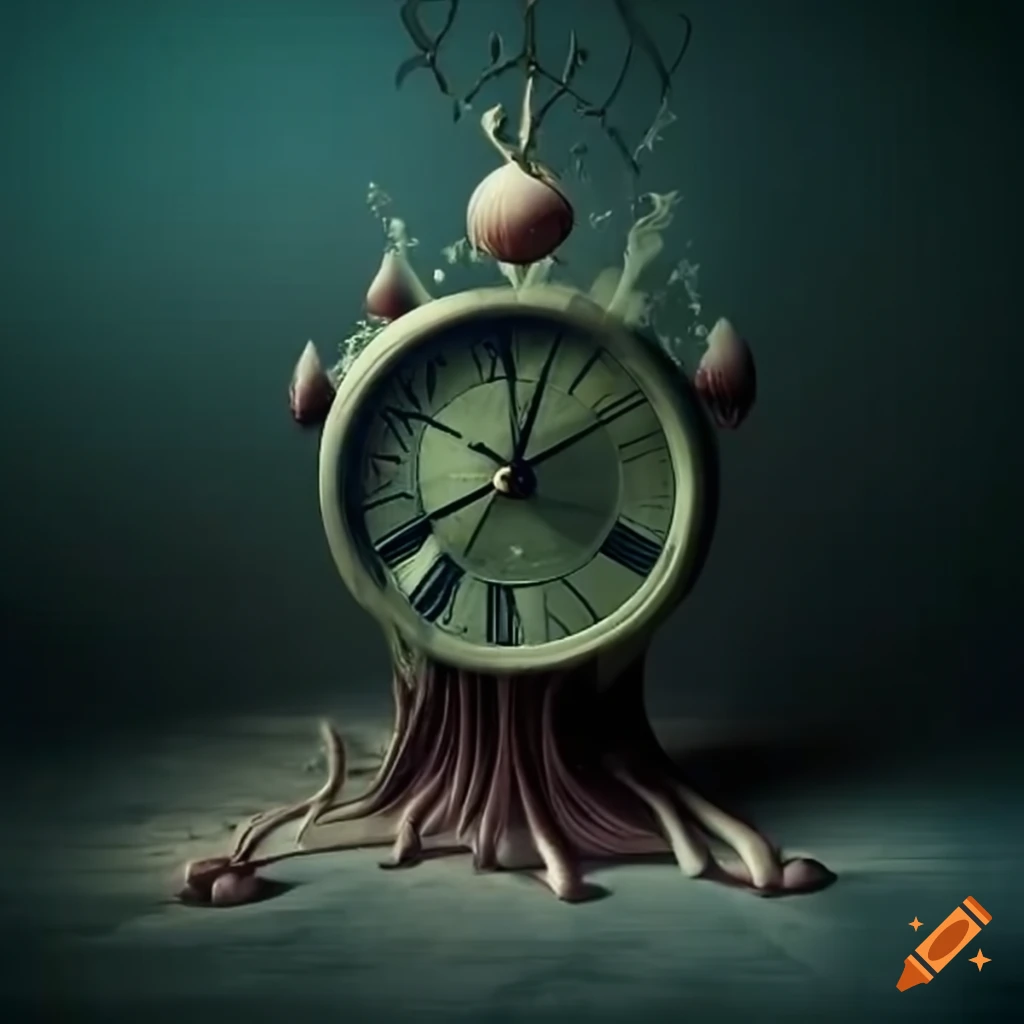 Surrealistic clock