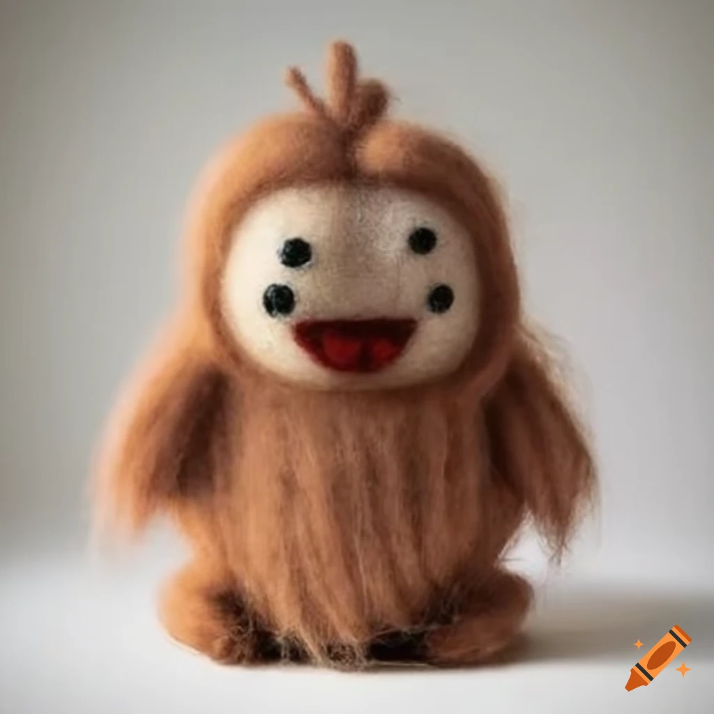 Famous characters made of felted wool