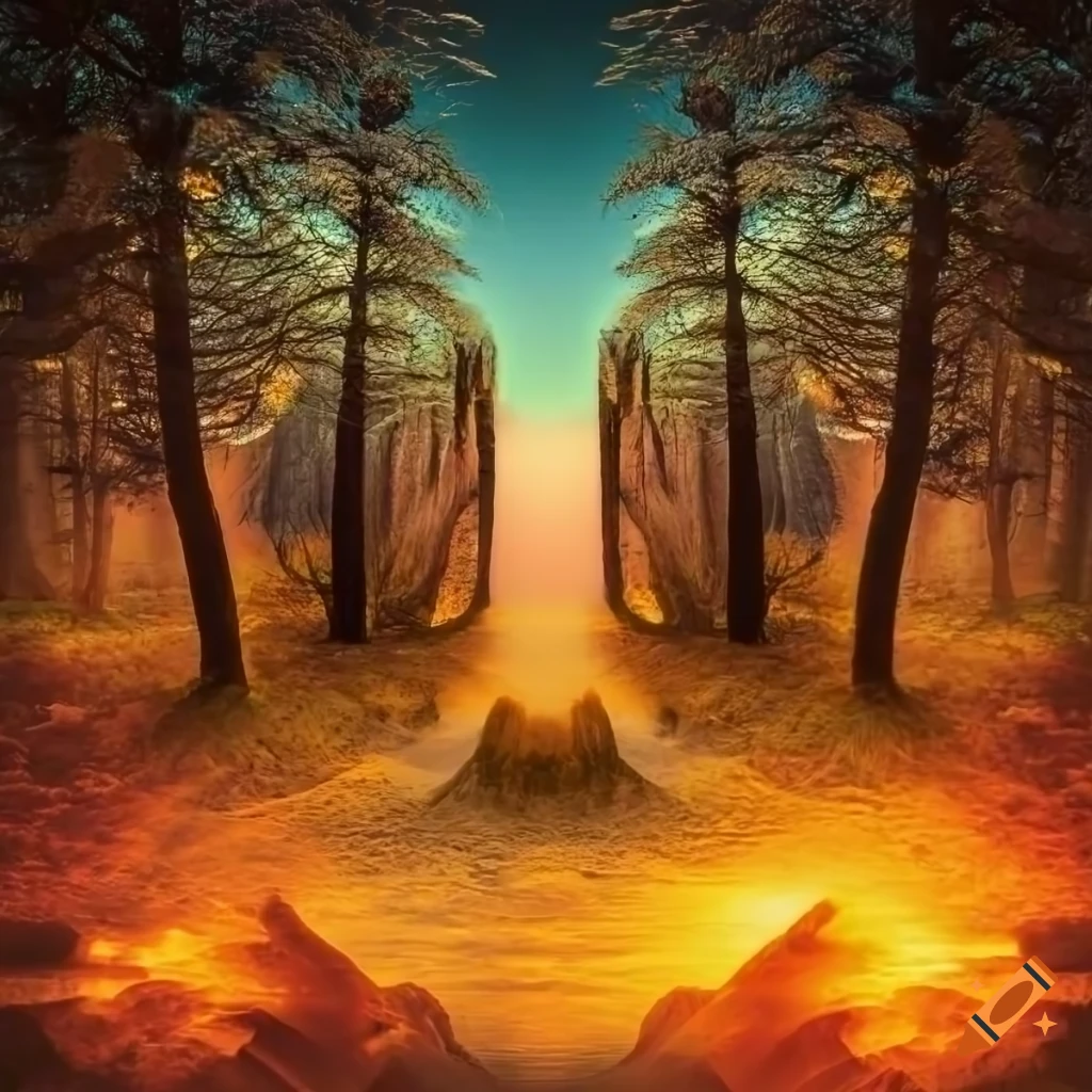 See unmittelbar vor einer kleinen klippe bei sonnenuntergang, rundherum ...