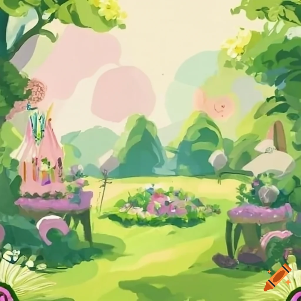 Garden birthday party on Craiyon