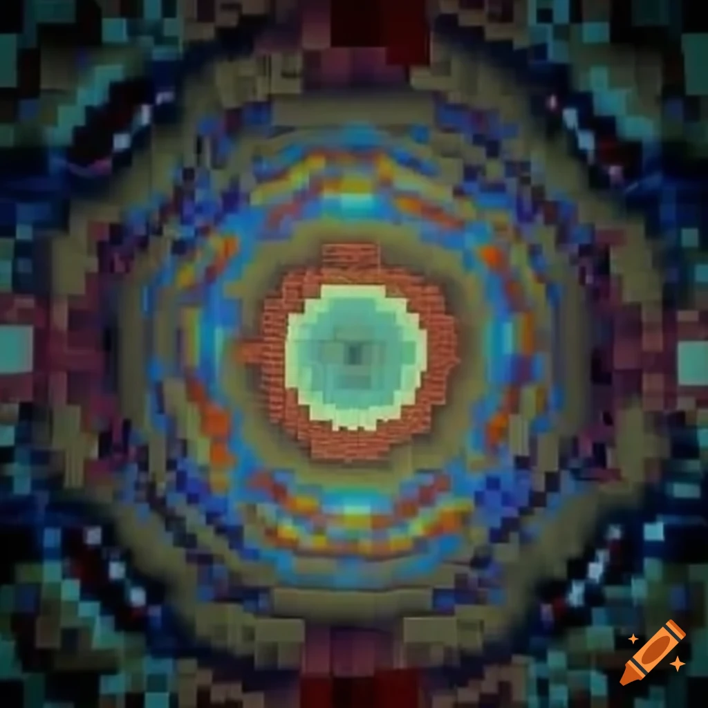 Liminal minecraft weirdcore on Craiyon