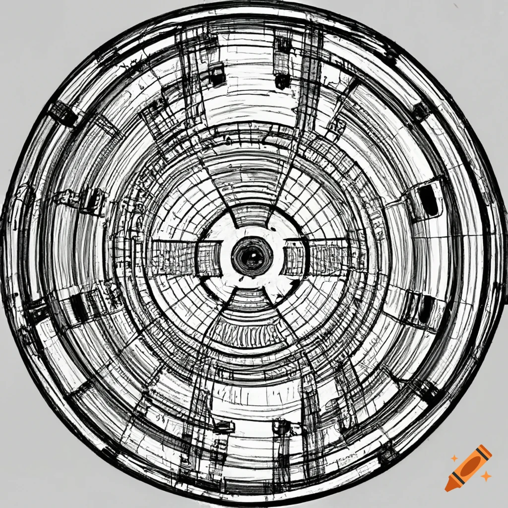 Nuclear reactor drawing on Craiyon