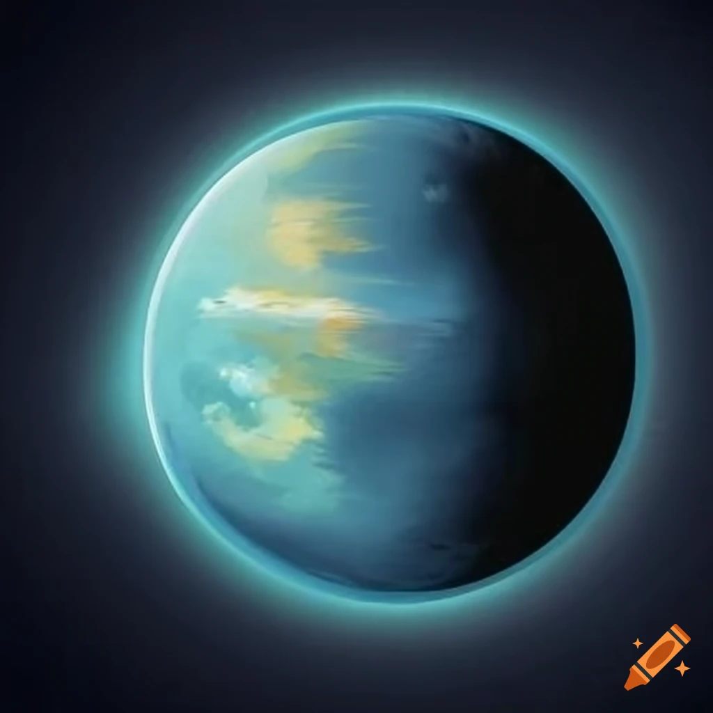 View of the sky on an alien planet on Craiyon