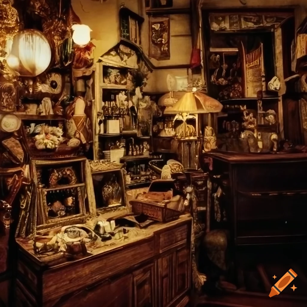 A cozy antiques store