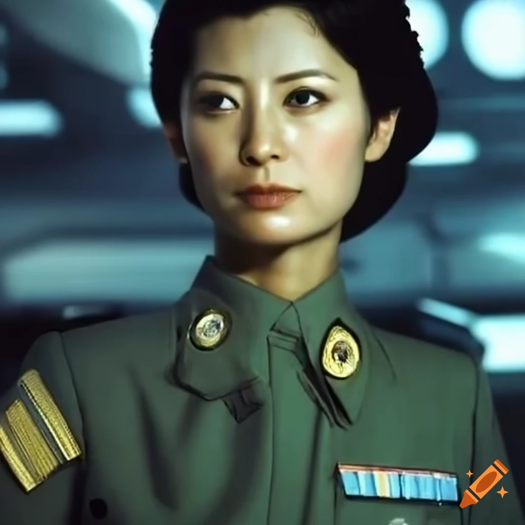 Female first officer on a civilian starship in the alien universe of ...