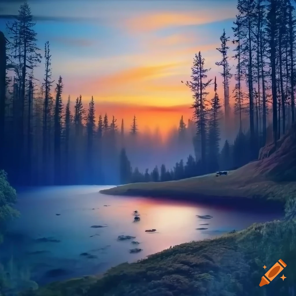 See unmittelbar vor einer kleinen klippe bei sonnenuntergang, rundherum ...