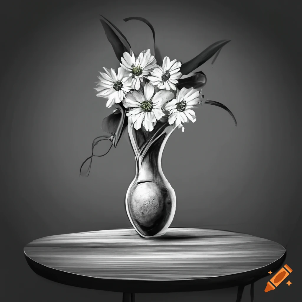 How To Draw Realistic Flowers In A Vase | Best Flower Site