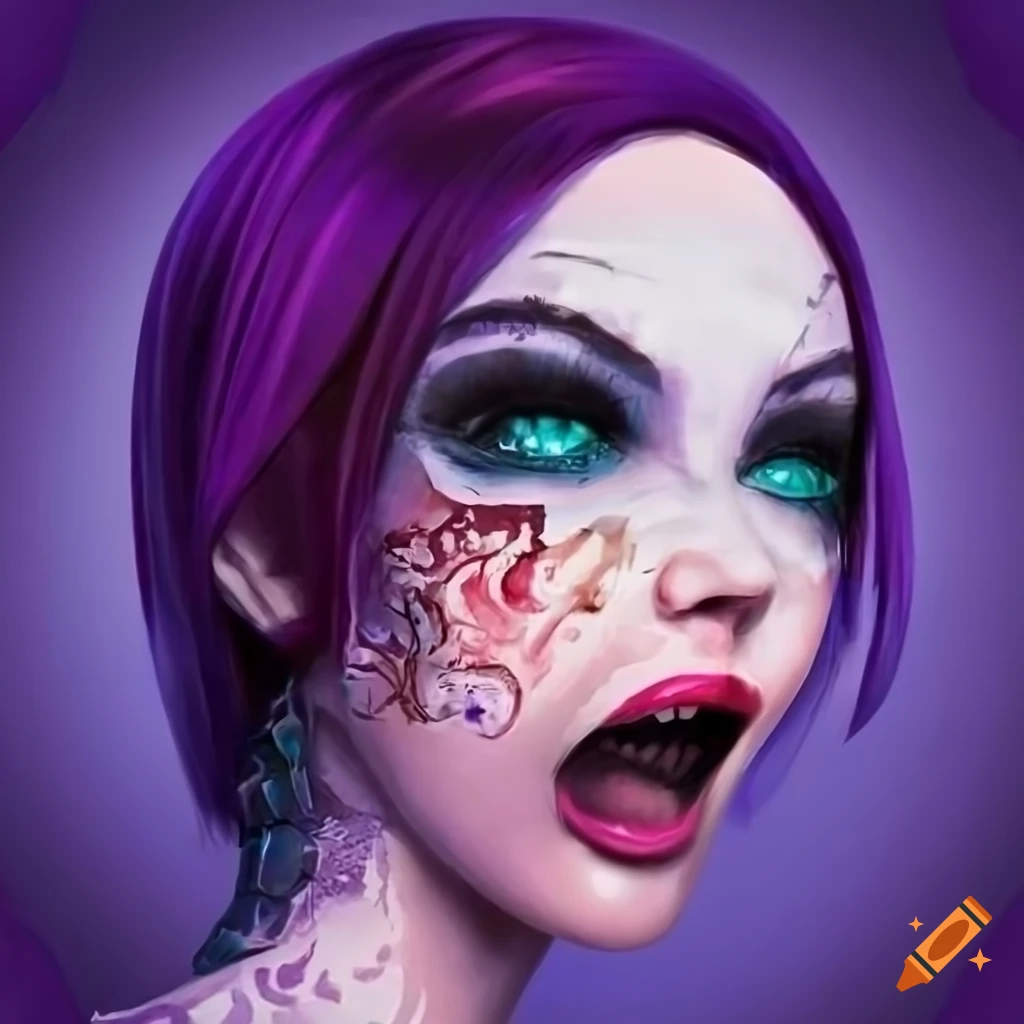 Create a collage in the style of eugenia lol of a fantastique city ...