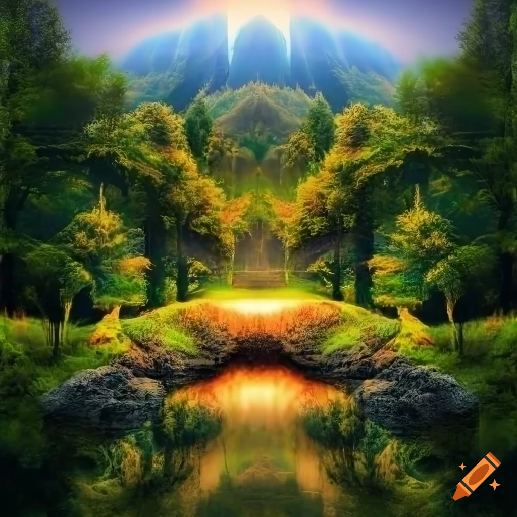 See unmittelbar vor einer kleinen klippe bei sonnenuntergang, rundherum ...