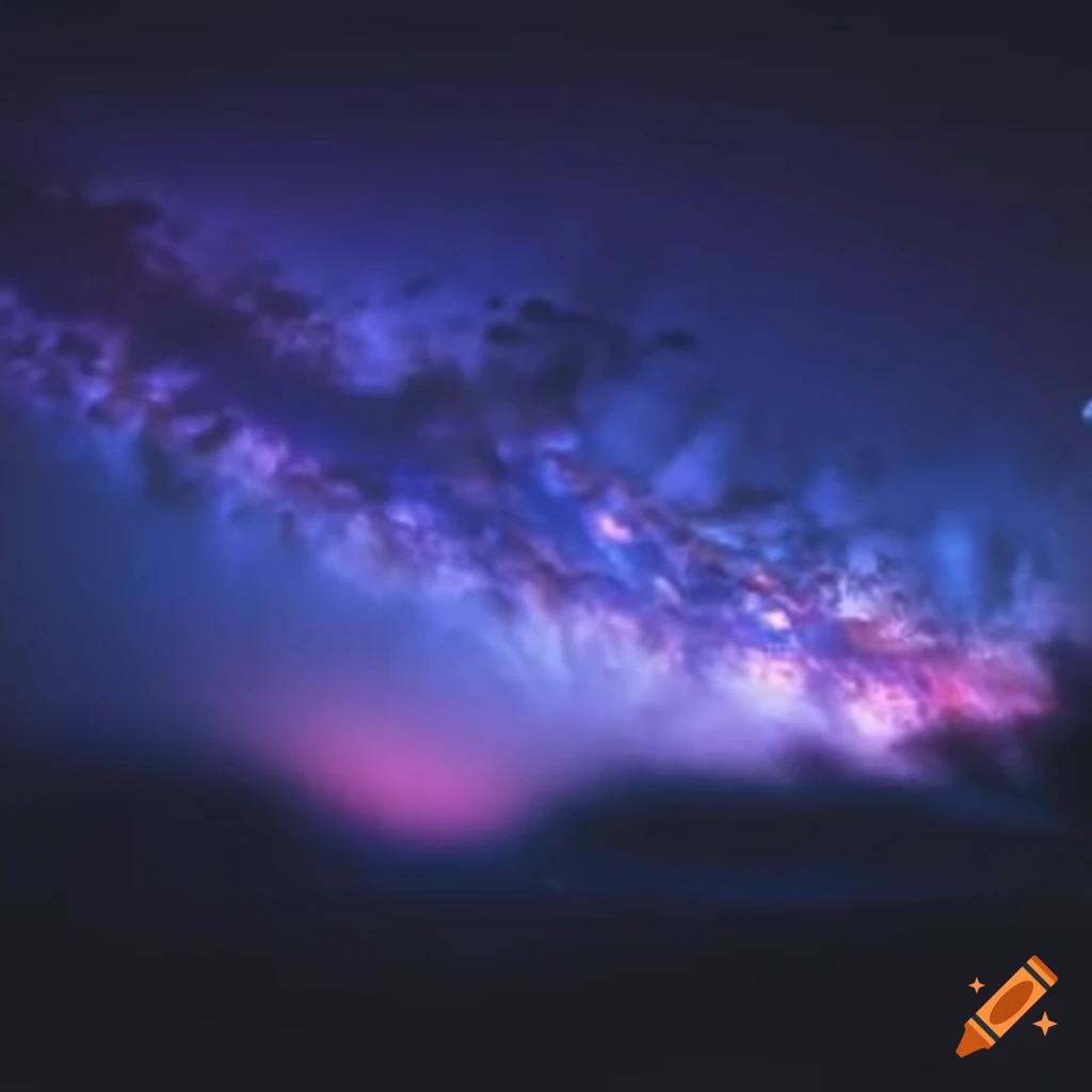 View of an alien sky