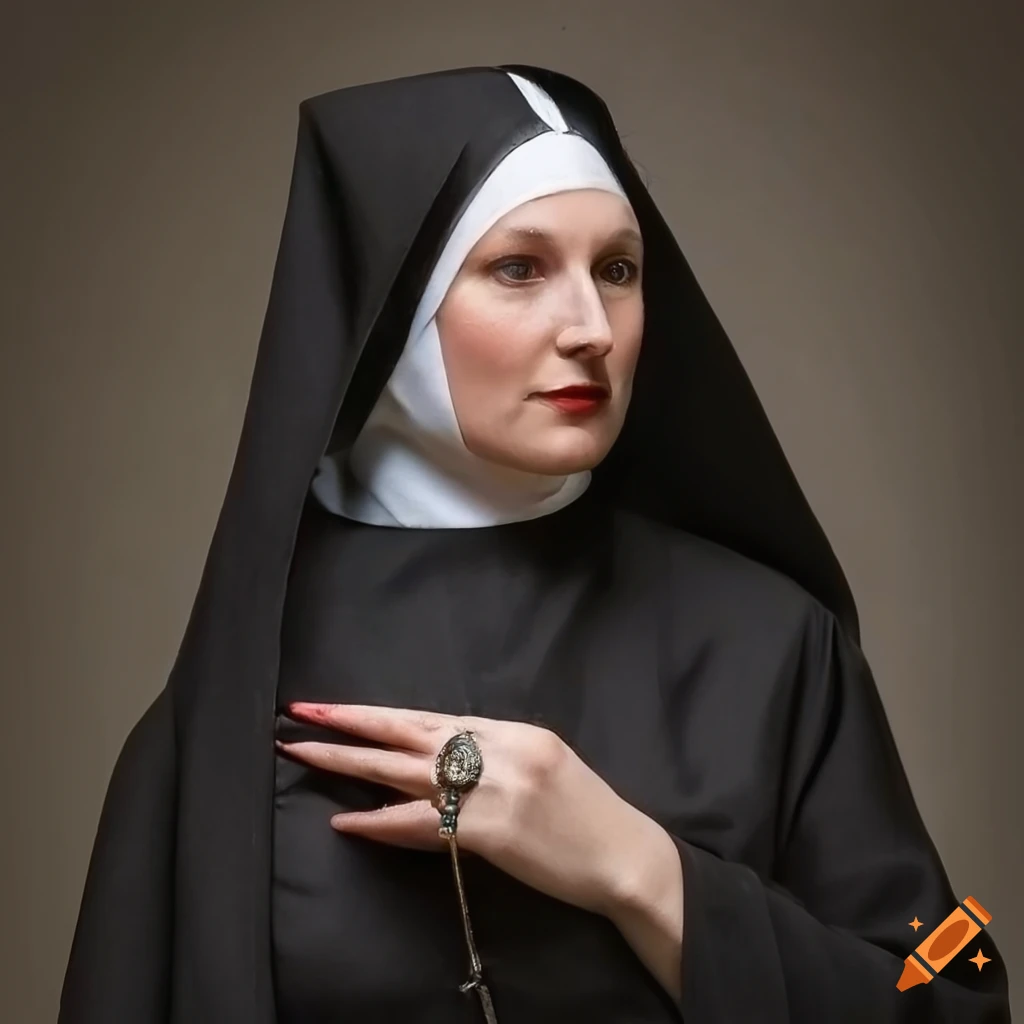 Medieval Lady, Dark Brown Hair, Woman, Even Eyes, Nun, Medieval Nun ...