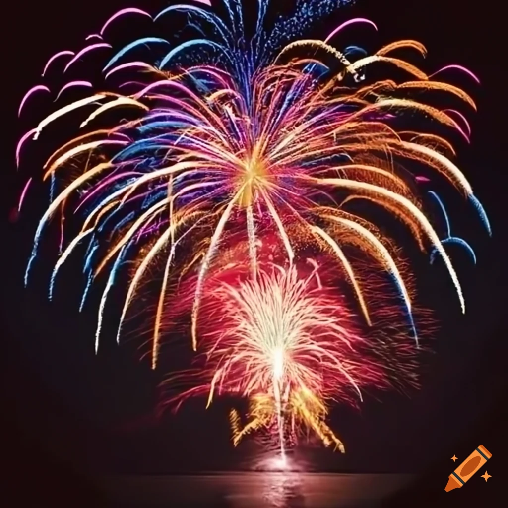 Fireworks on Craiyon