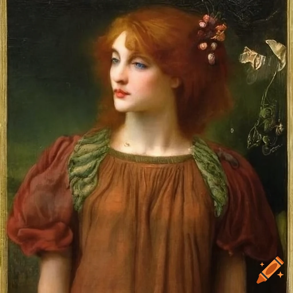 Fairies in pre-raphaelite style
