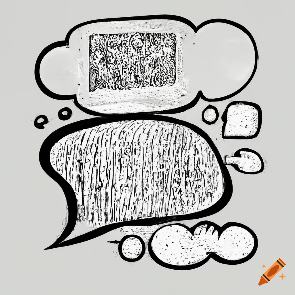 Thinking Bubble Drawing