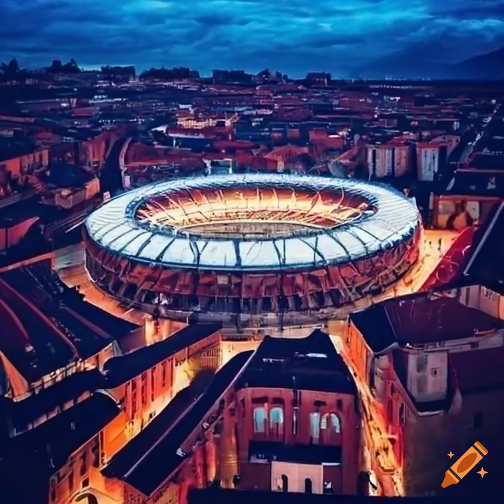 Toulouse stadium seen from above