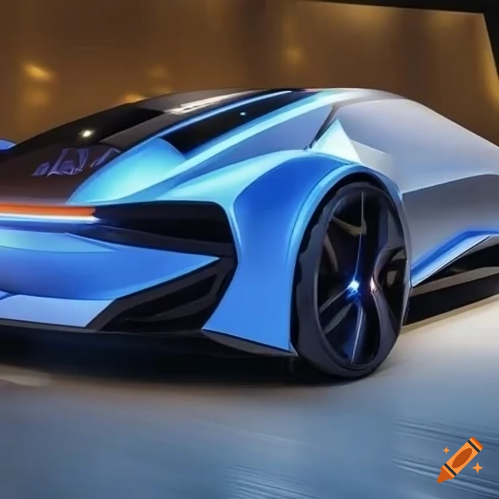 Futuristic concept car delorian dmc 12 2026