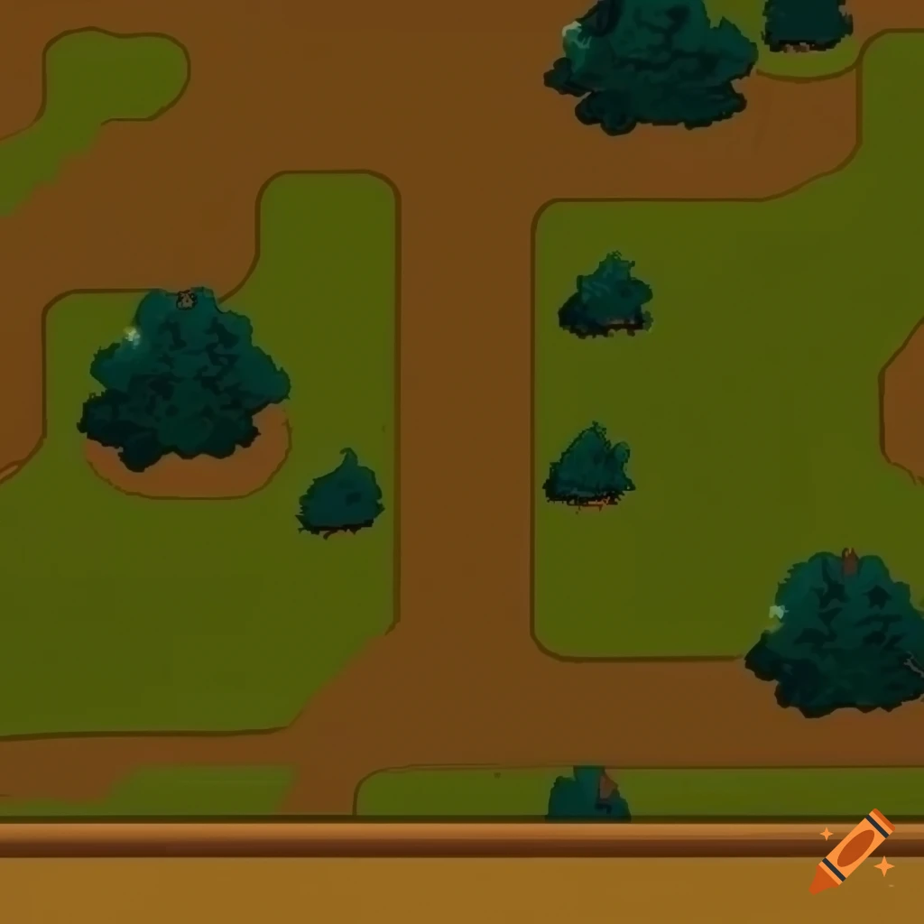 Video game background, top down, swamp, desert, and plains, grid based game top down