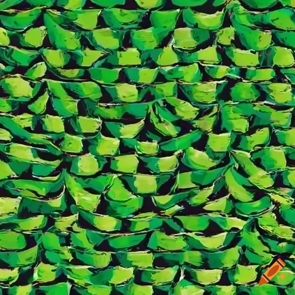 Vibrant green viper scales pattern on Craiyon